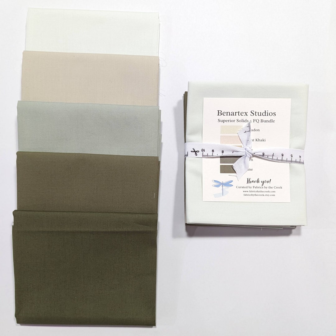Sage Solid FQ Bundle, Superior Solids, Benartex Fabrics - Etsy