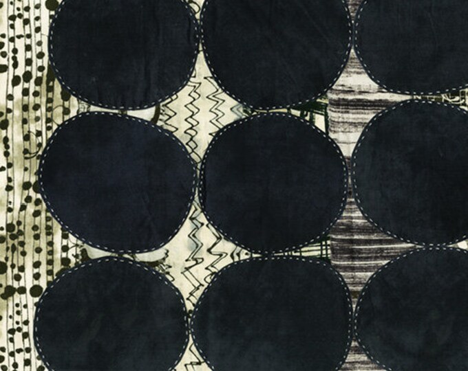 Marcia Derse, Curiosity, Circle Black, Abstract Digital Cotton, Windham ...