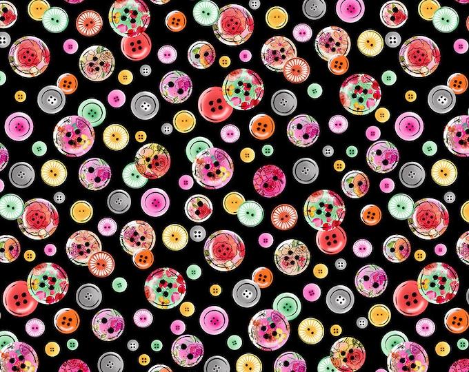 Remnant Floral Fabric, Watercolor Cotton, Field of Flowers, Timeless ...