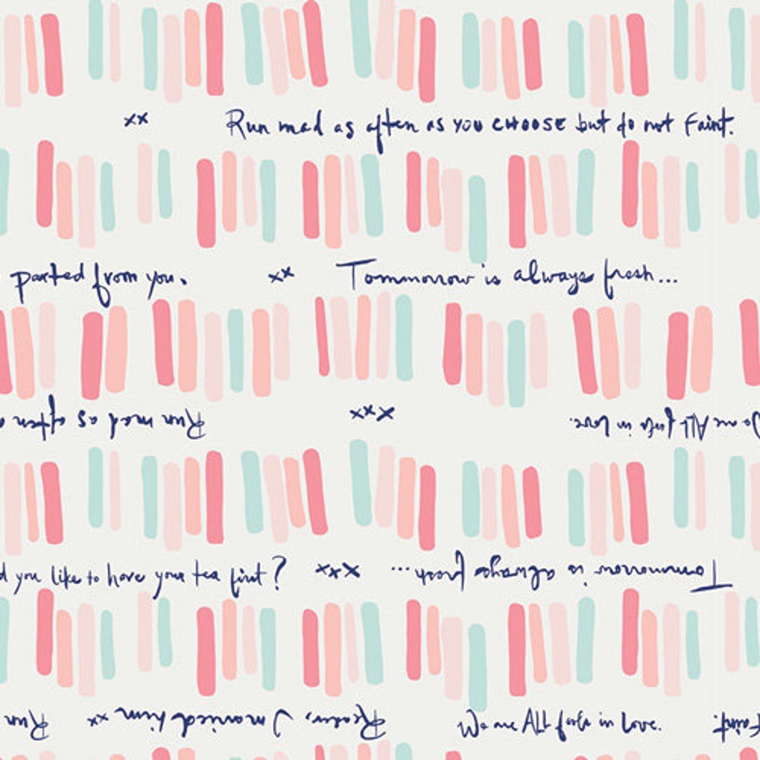 Cotton Word Fabric, Art Gallery Fabrics, Quilting Cotton, Fabric by the ...