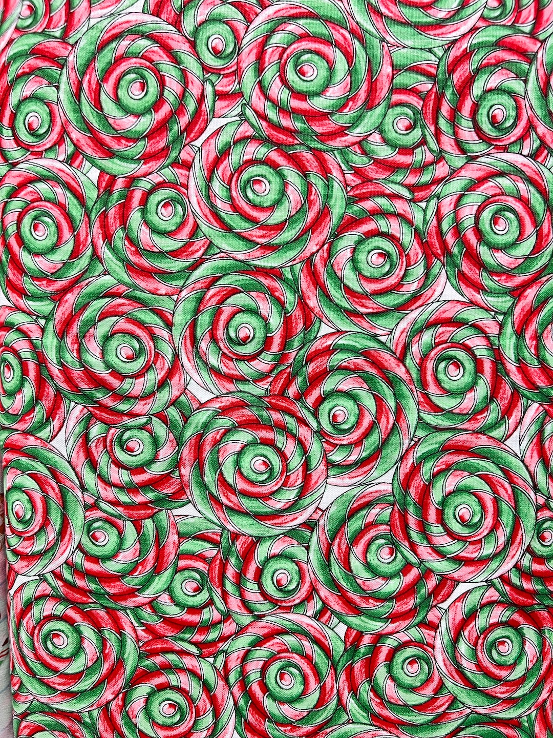 Christmas Candy Fabric, Peppermint Kisses, Sugar and Spice, 3 Wishes - Etsy