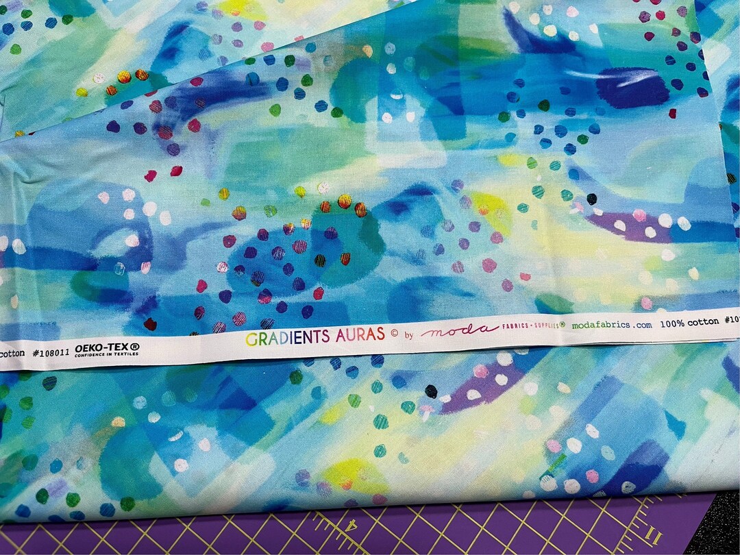 108" Gradients Auras, Turquoise 108011 13, Moda Wideback - Etsy