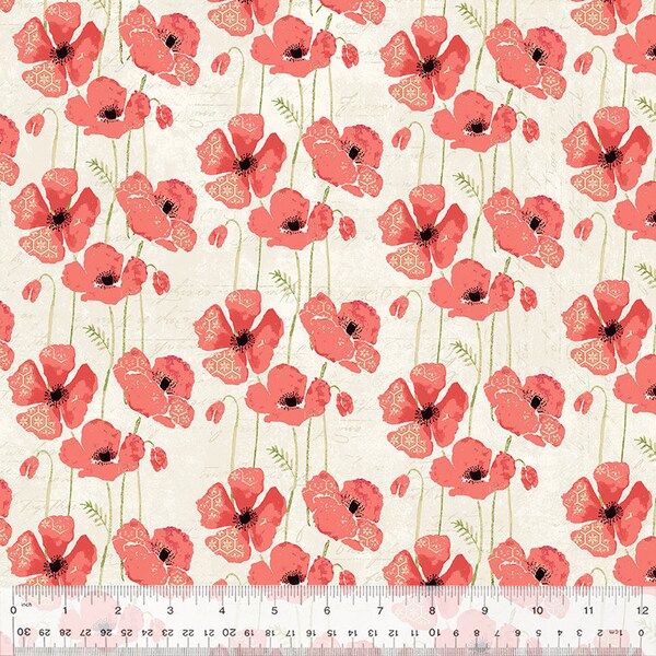 Poppy Fabric - Etsy