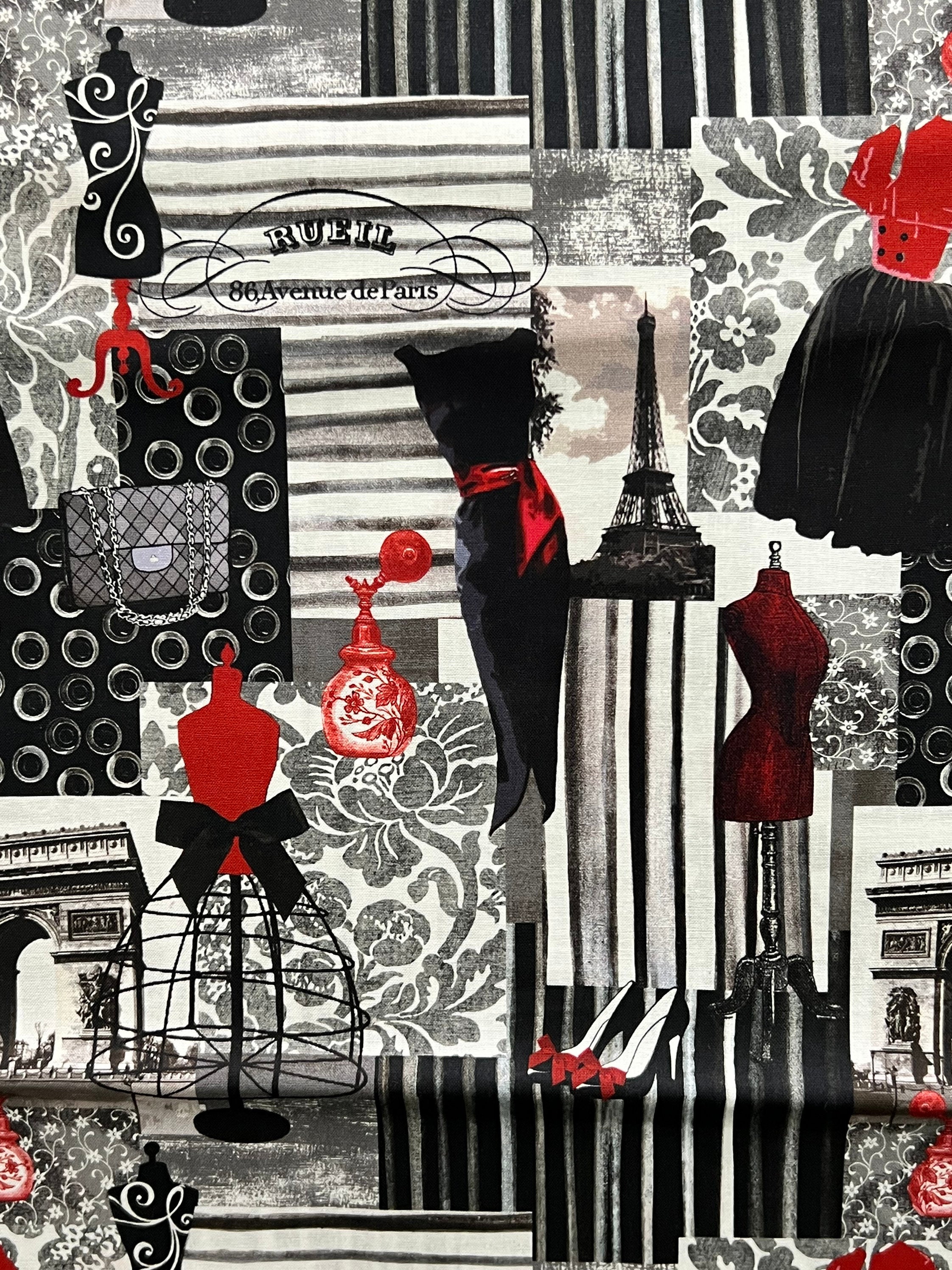 Dressmaker Fabric Sewing Themed Cotton Fabric Timeless - Etsy