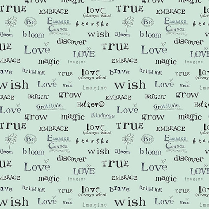 Text Fabric - Etsy