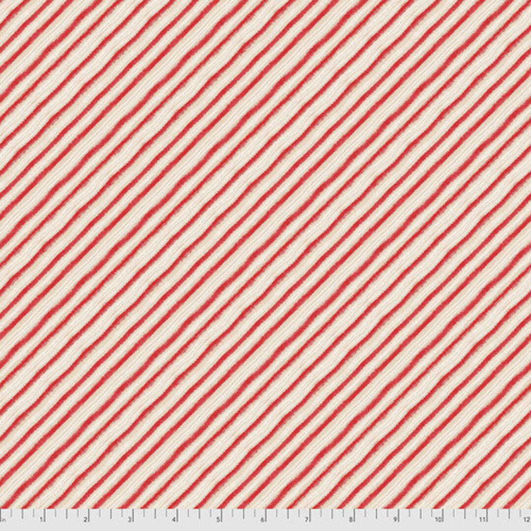Christmas Fabric, Red Diagonal Fabric, Peppermint Stripes, Cori Dantini ...