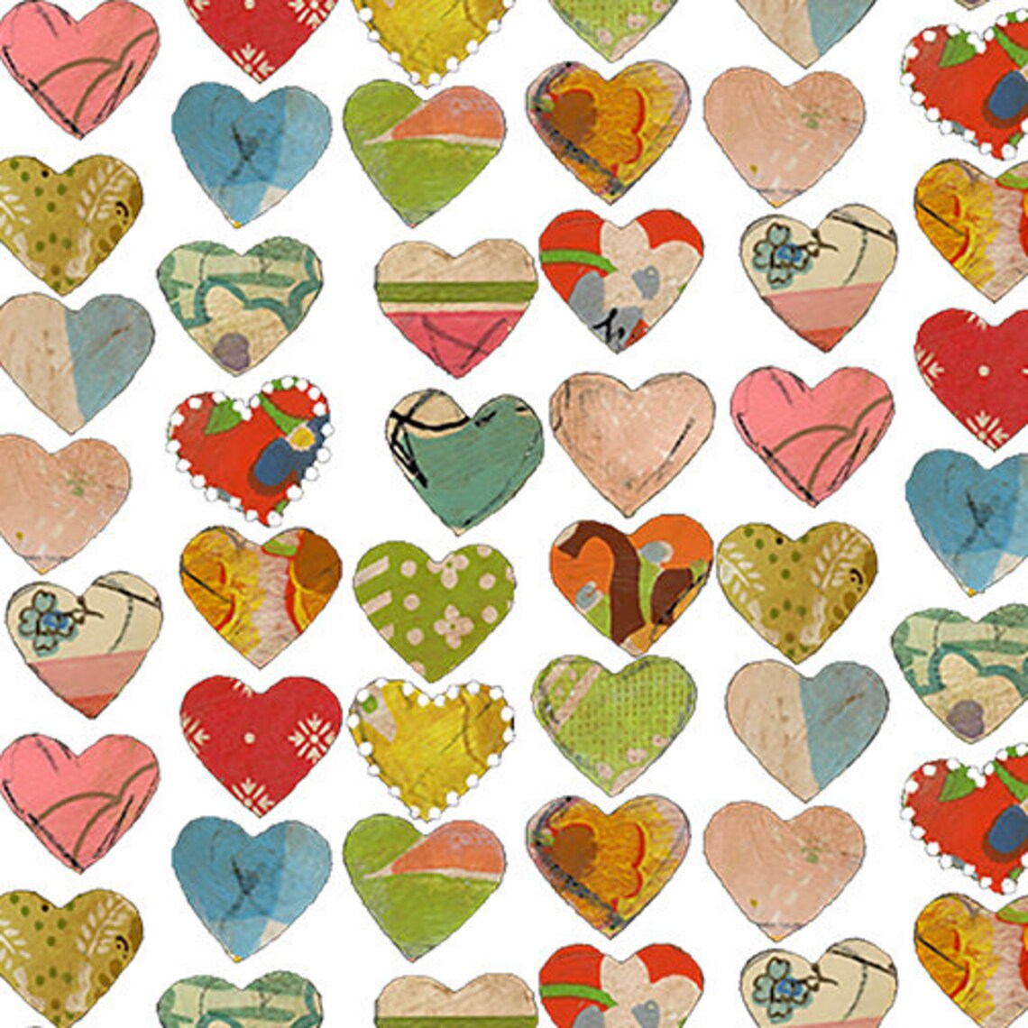 Heart Cotton Fabric Kelly Rae Roberts Fabric Soul Shine & | Etsy