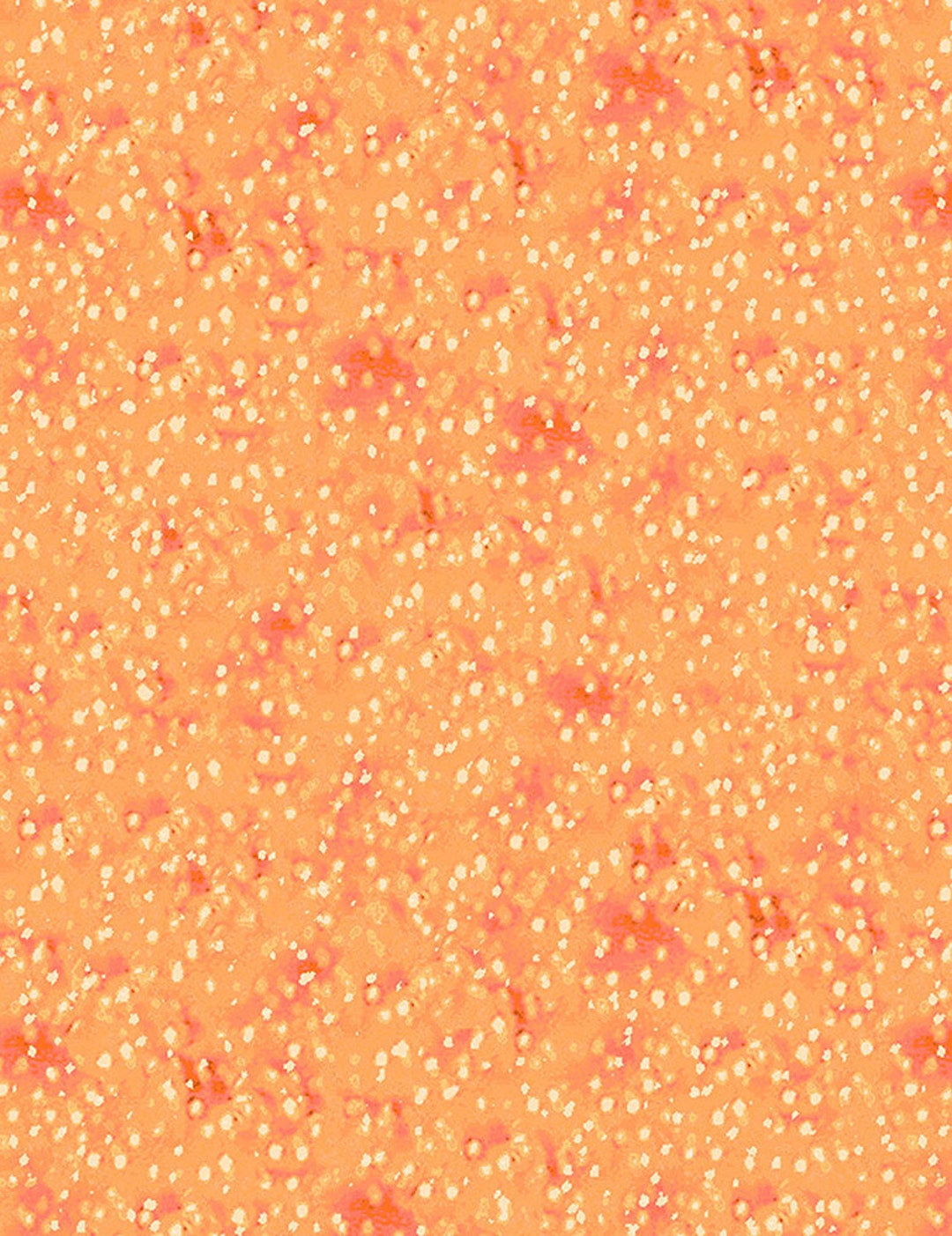 Painted Salmon Dot Fabric, Peach Cotton Fabric, Peacock Digital Cotton ...
