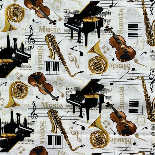 Music Fabric - Etsy