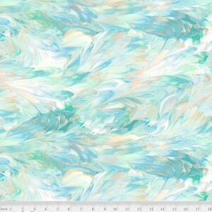 108" Wide Fabric, Teal Fluidity, P&B Textiles - Etsy