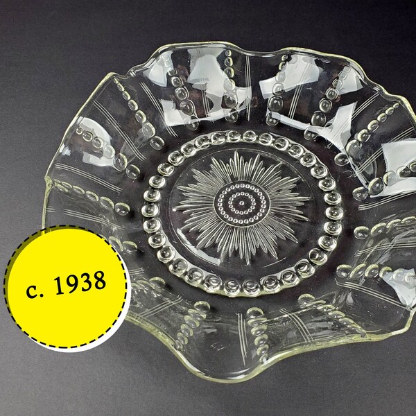 Antique Glass Depression Clear Bowls - Etsy