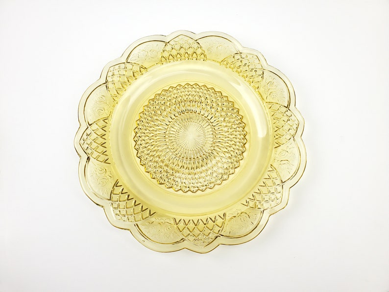 Vintage Amber mayfair Depression Glass Plates Federal Glass C. 1934 - Etsy