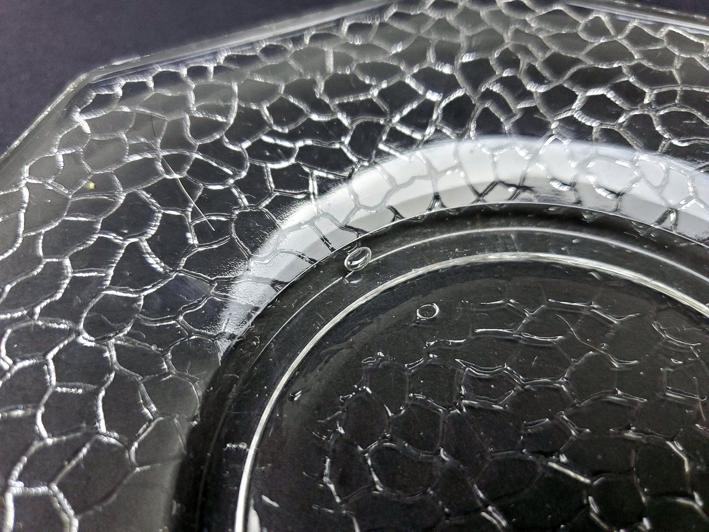 Vintage crackle Clear Depression Glass Small Plates L.E. Smith Glass C ...