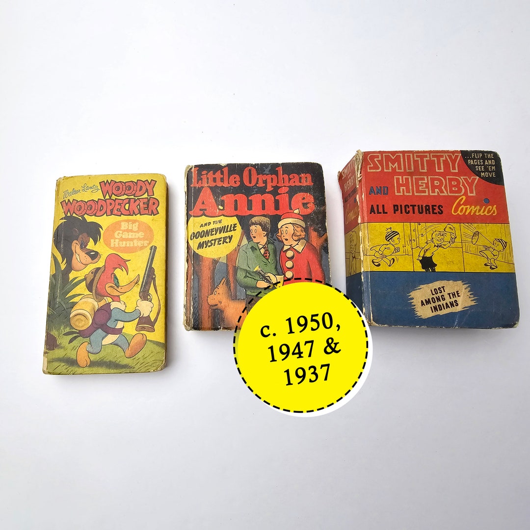 Vintage Better Little Books - Woody Woodpecker, Little Orphan Annie ...