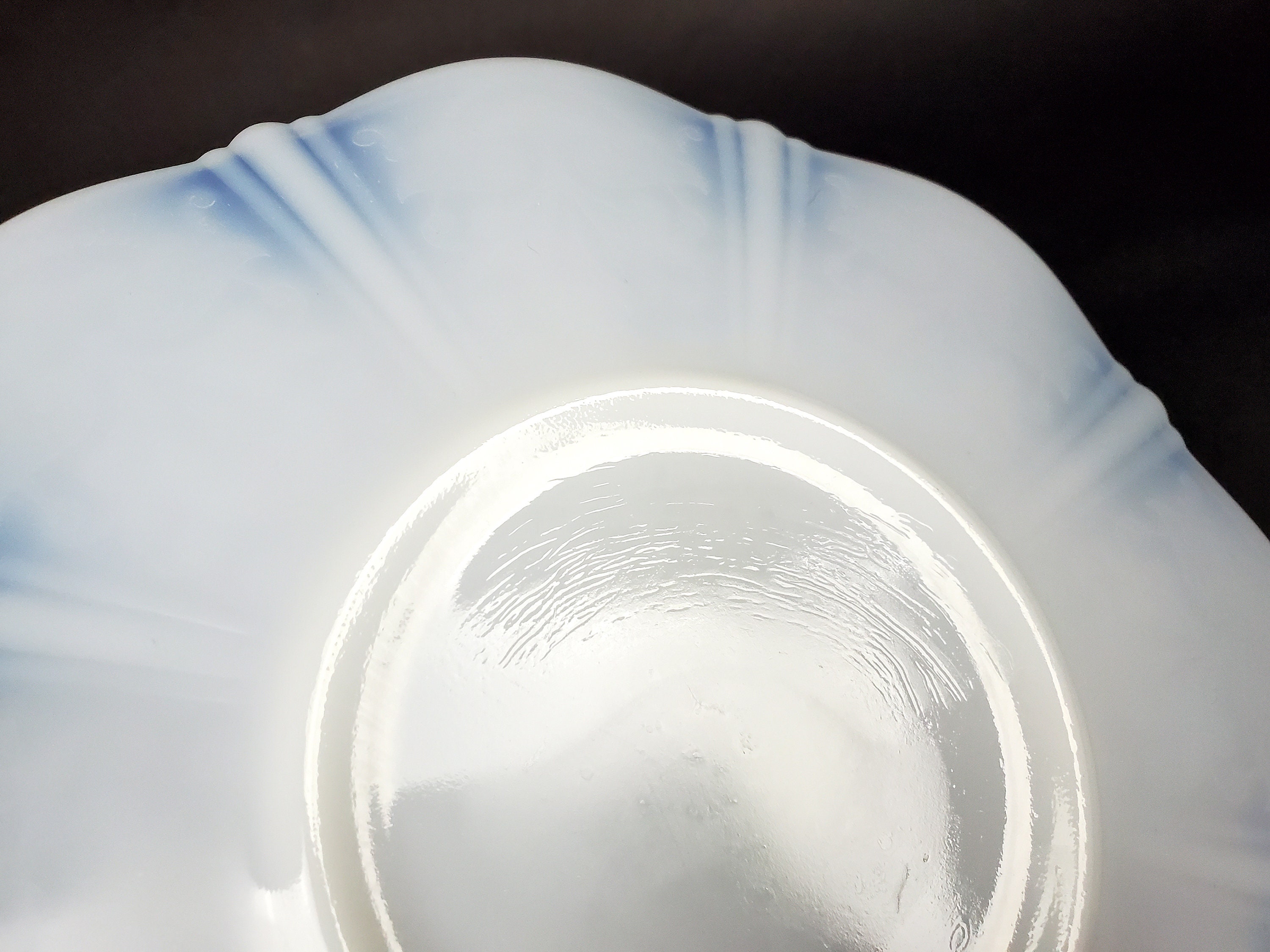 Vintage american Sweetheart White Monax Depression Glass Macbeth-evans ...