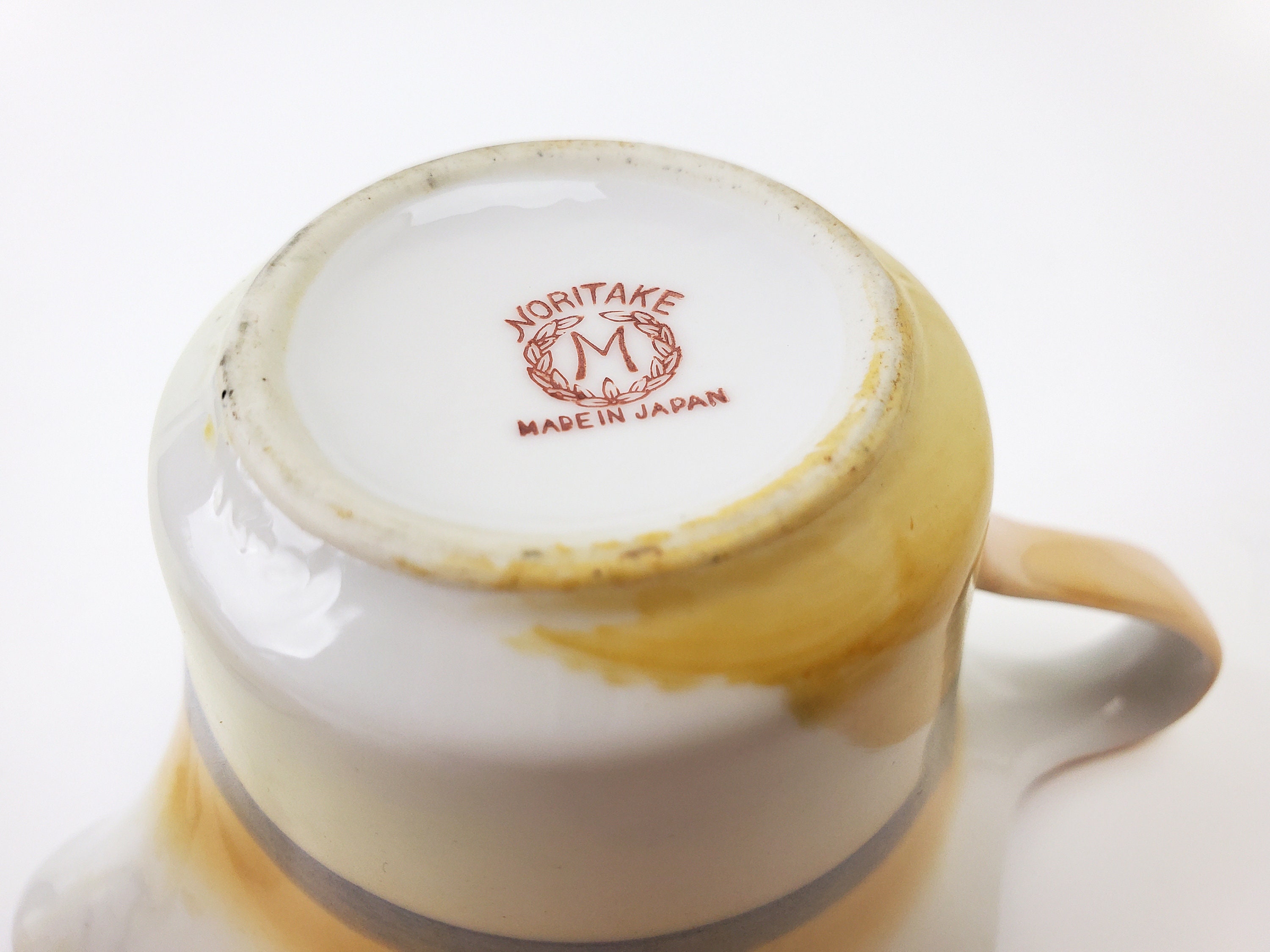 Antique Japanese Lusterware Porcelain Creamer and Sugar Bowl Set ...