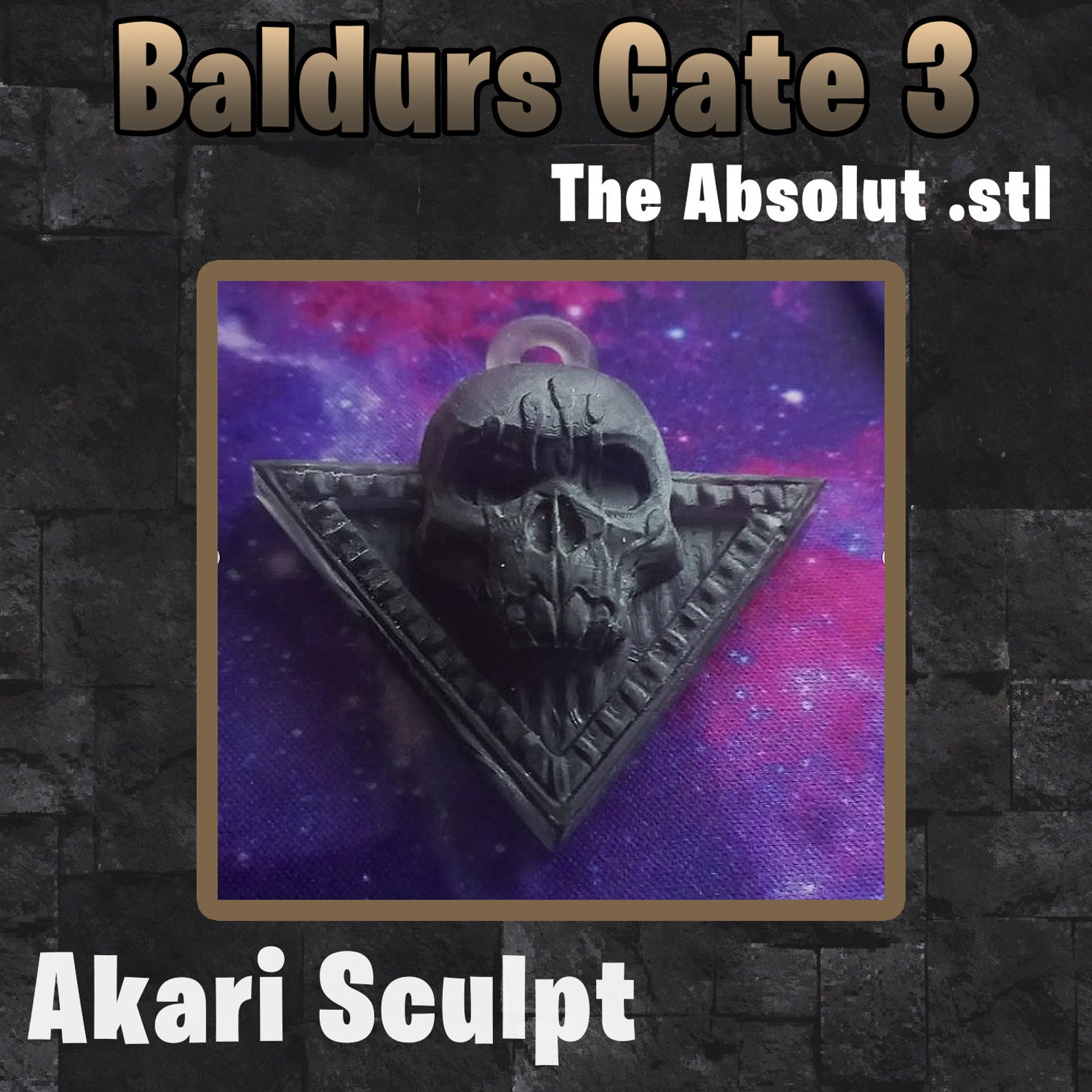 3D Stl Baldurs Gate 3 the Absolut Symbol, 3D Printing, Videogames ...