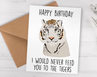 Joe Exotic Birthday Card Tiger King Birthday Card Carole - Etsy
