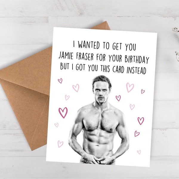 Jamie Fraser Birthday Card - Etsy