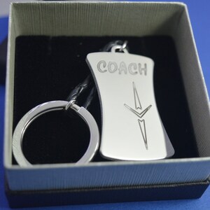 Steel Keychain Coach Gifts Silver Keychain Coach Keychain Rowing Gift ...