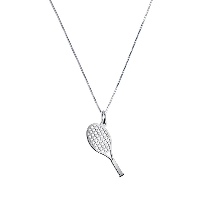 Solid Silver Pendant Tennis Racquet Unique Tennis Gift Ideas - Etsy