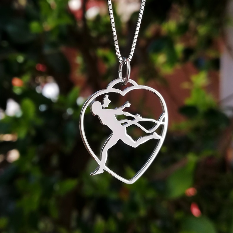 Solid Silver Pendant of a Female Runner Woman Runner Gift for - Etsy