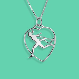 Solid Silver Pendant of a Female Runner Woman Runner Gift for Mom ...