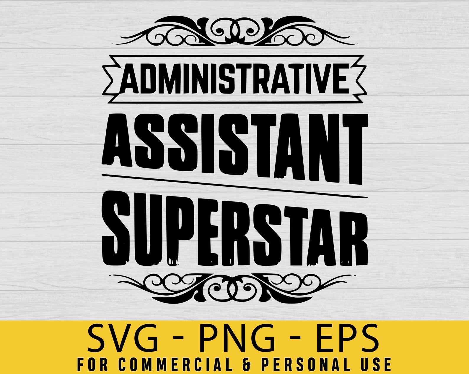 Administrative assistant superstar Svg assistant svg | Etsy