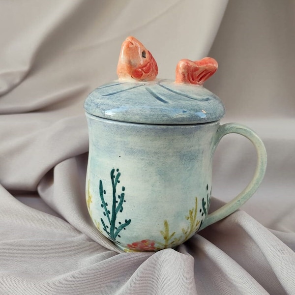 Ceramic Mug With Lid - Etsy
