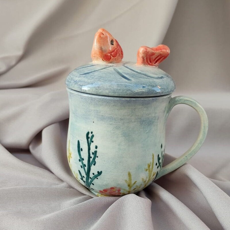 Ceramic Mug With Lid - Etsy