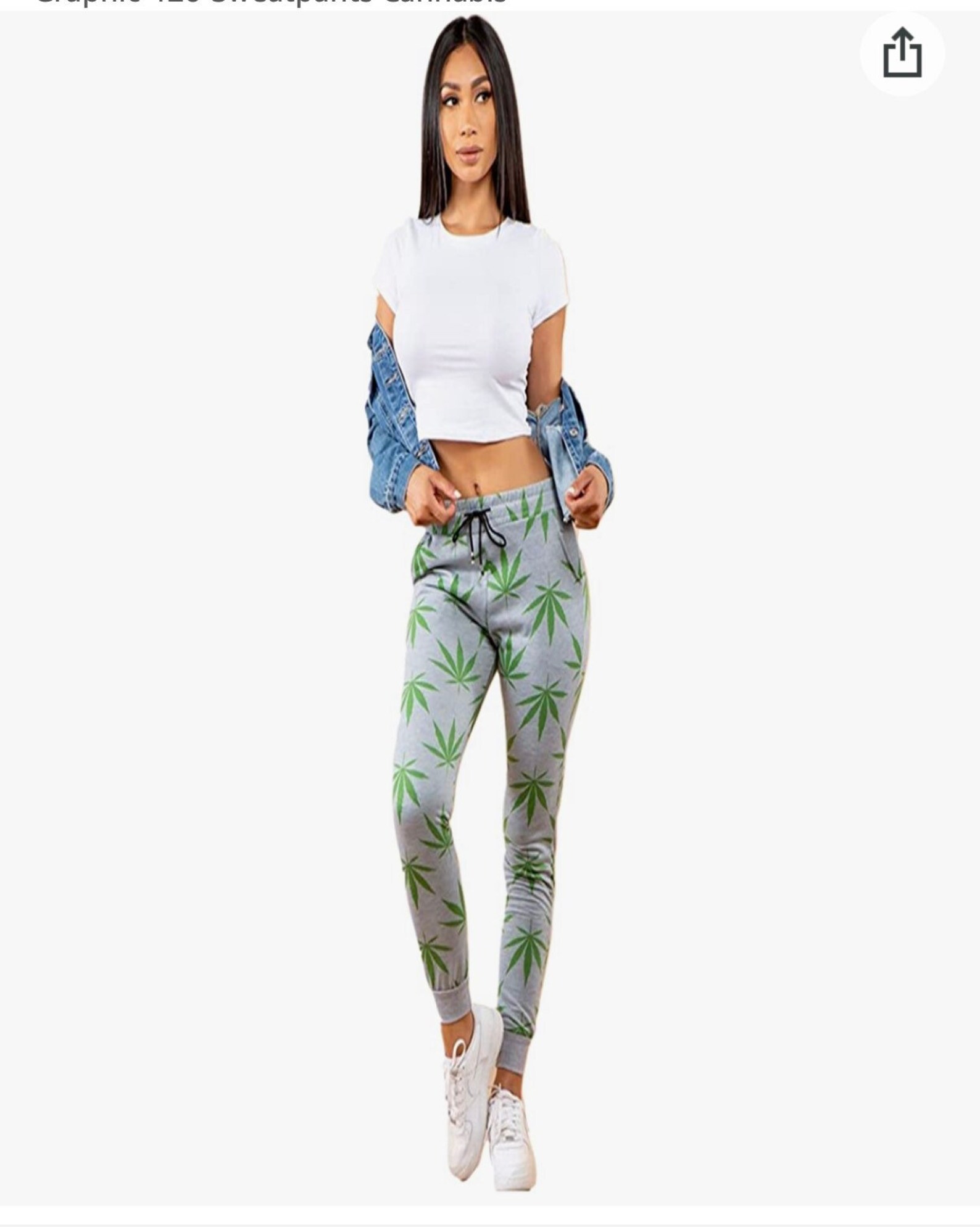 Women Weed Marijuana Leaf Smoke Casual/ Black Jogging Pants | Etsy