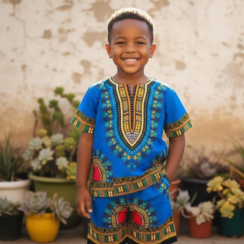 Men African Sets Red - Etsy