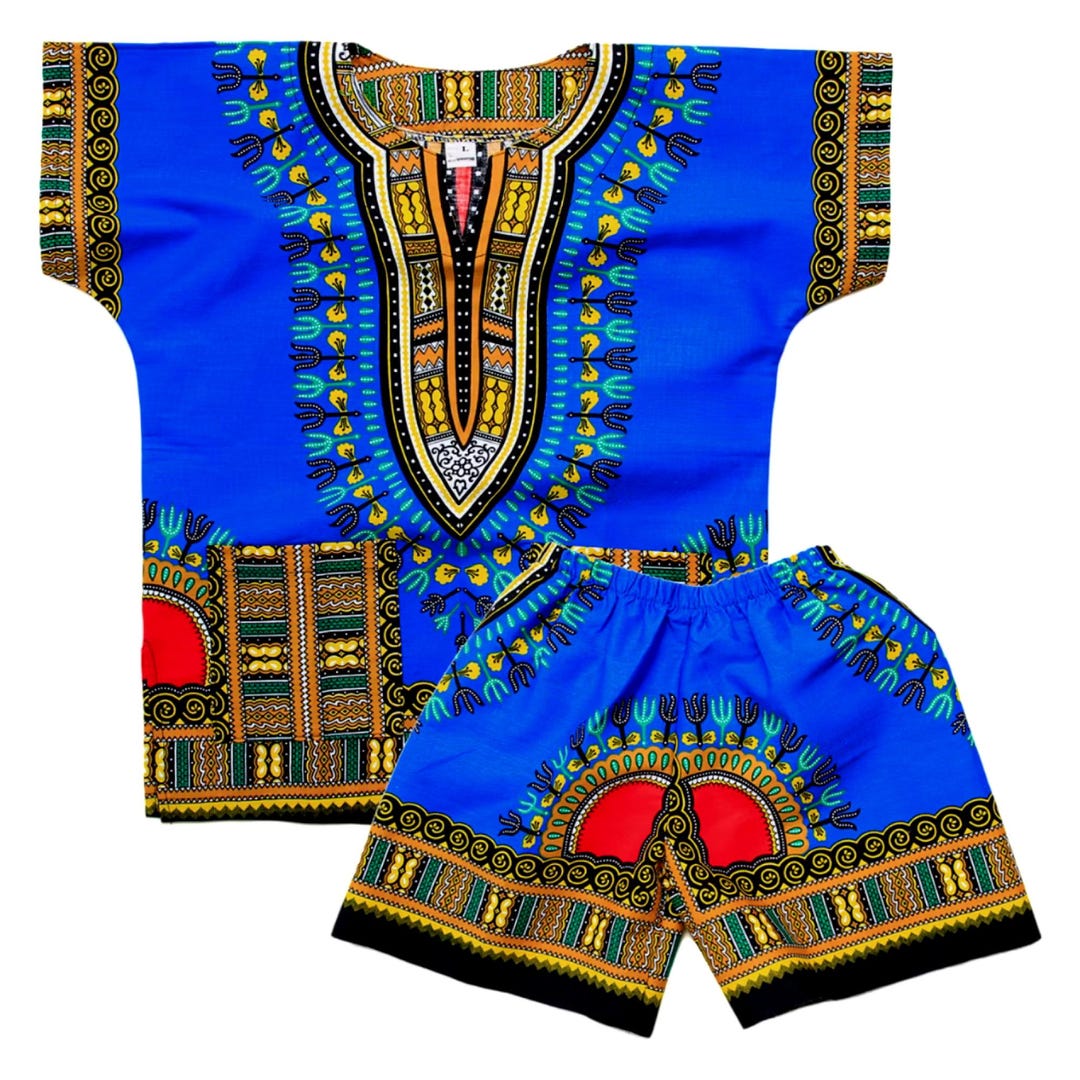Boys' 100% Cotton African Dashiki Shirt and Pants Set - Etsy