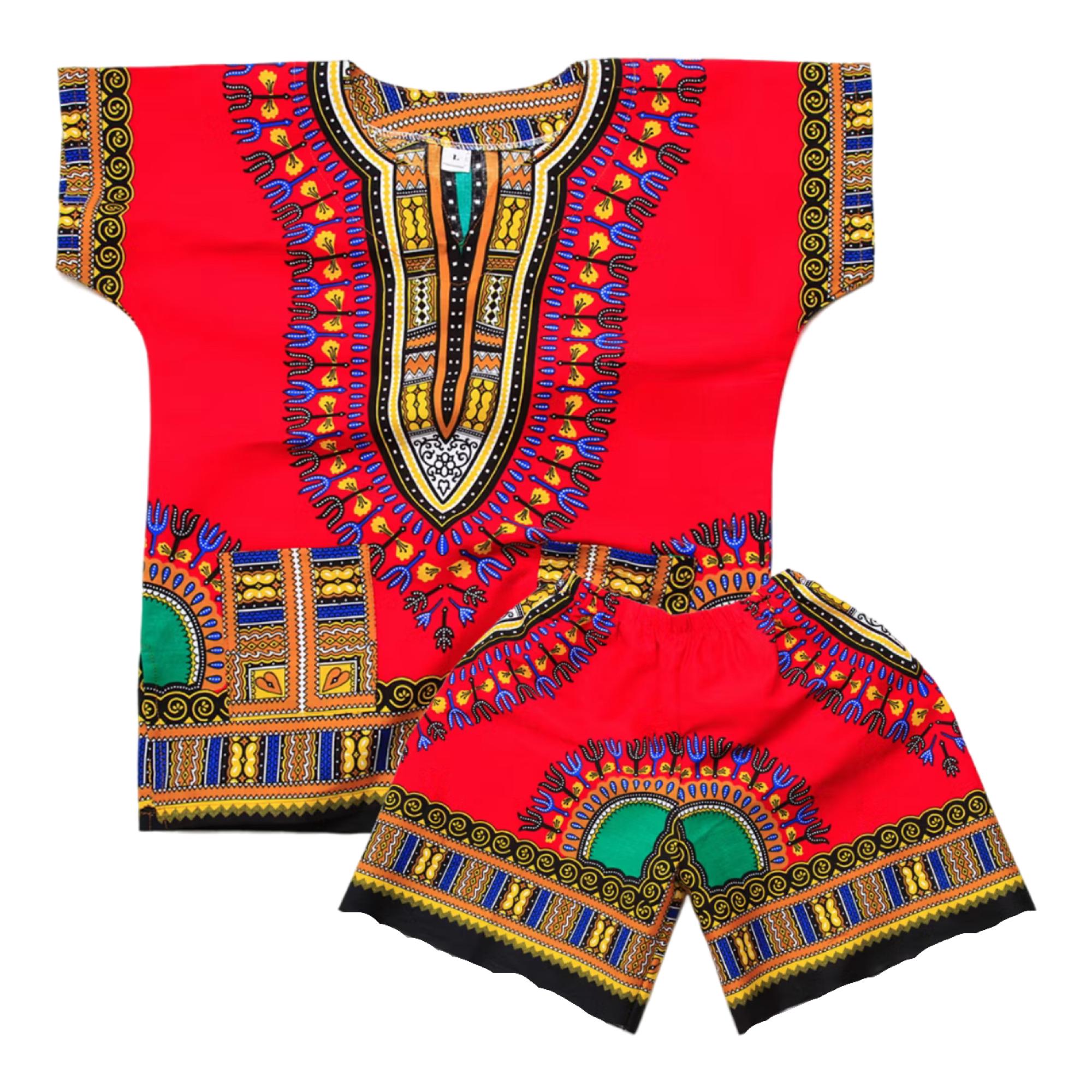 Kids African Dashiki Shirt and Shorts Set, Boys Dashiki Outfit, Ankara ...