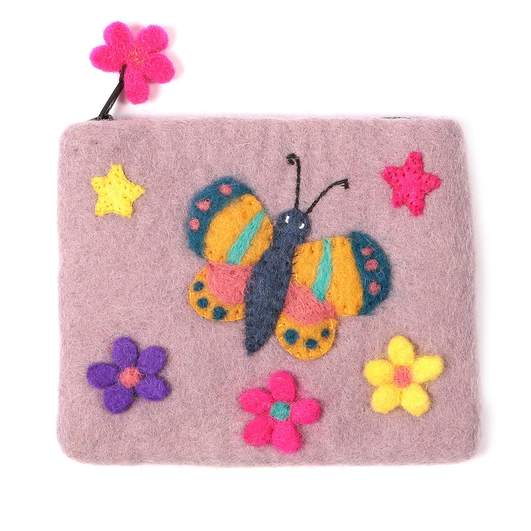 Butterfly Handmade Felt Purse - Etsy