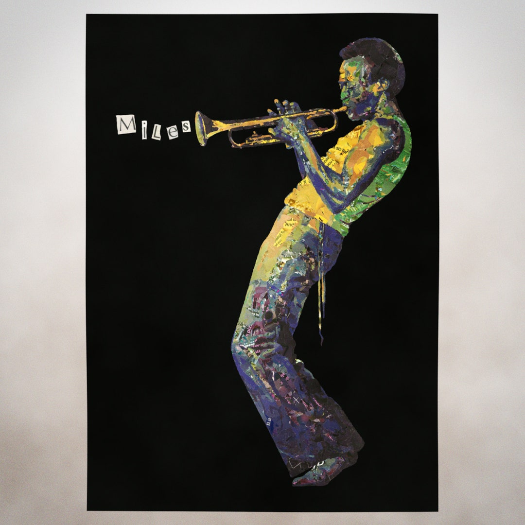 Miles Davis Collage - Poster / Art Print - Etsy