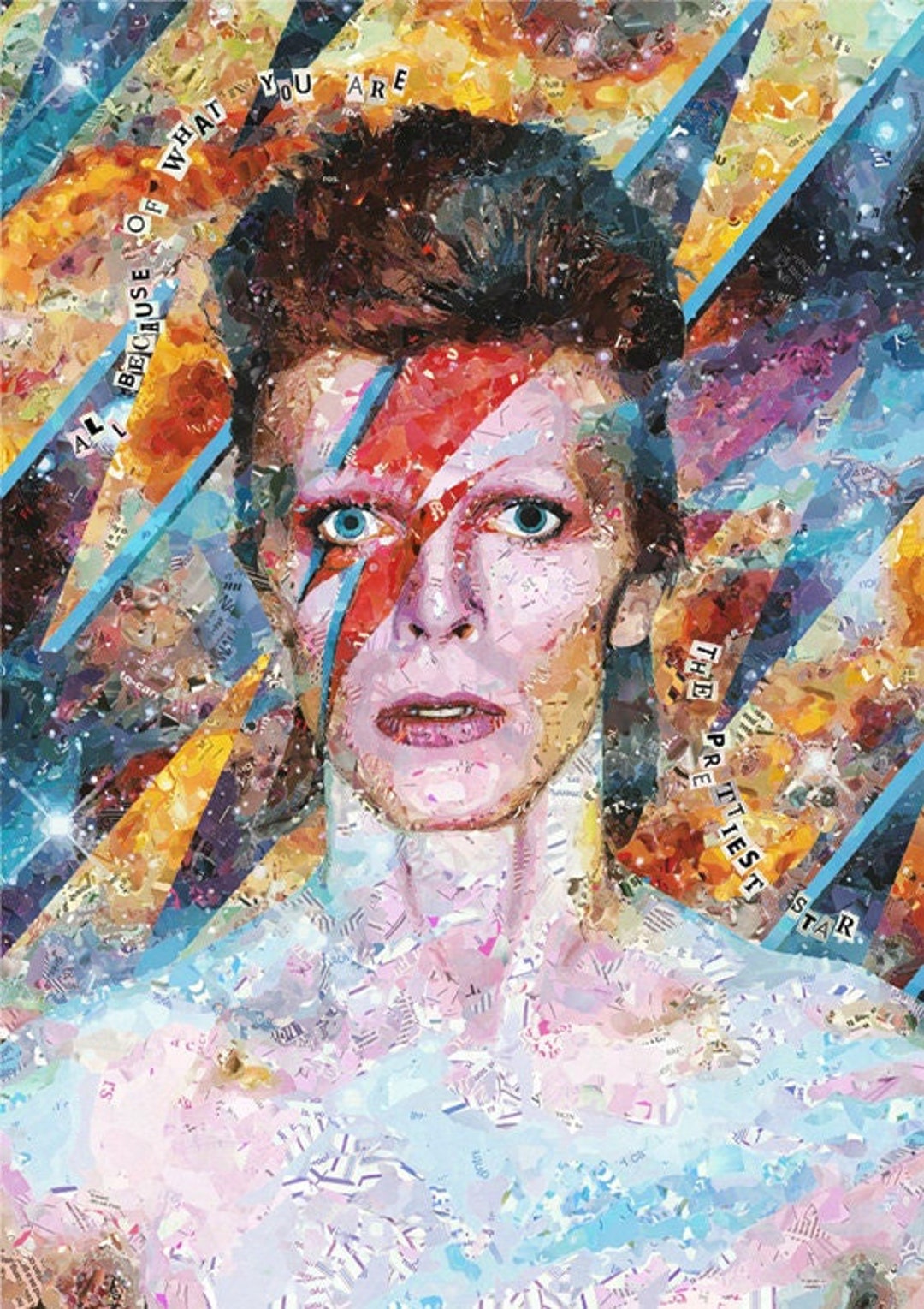 David Bowie Collage - Poster / Art Print - Etsy
