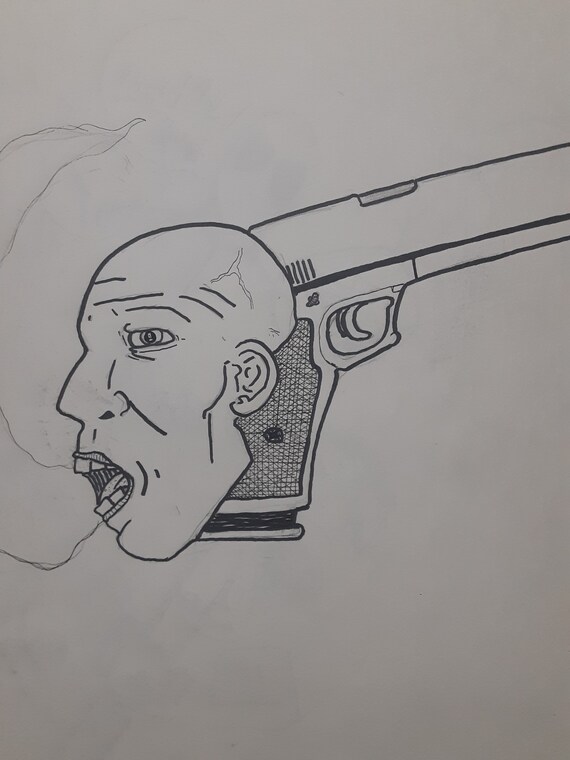 Gun To Head Drawing