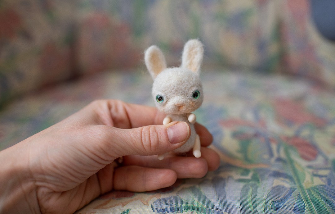 Miniature Felt Rabbit , Mini Toy, Toy for Custom Blythe Doll , Funny ...