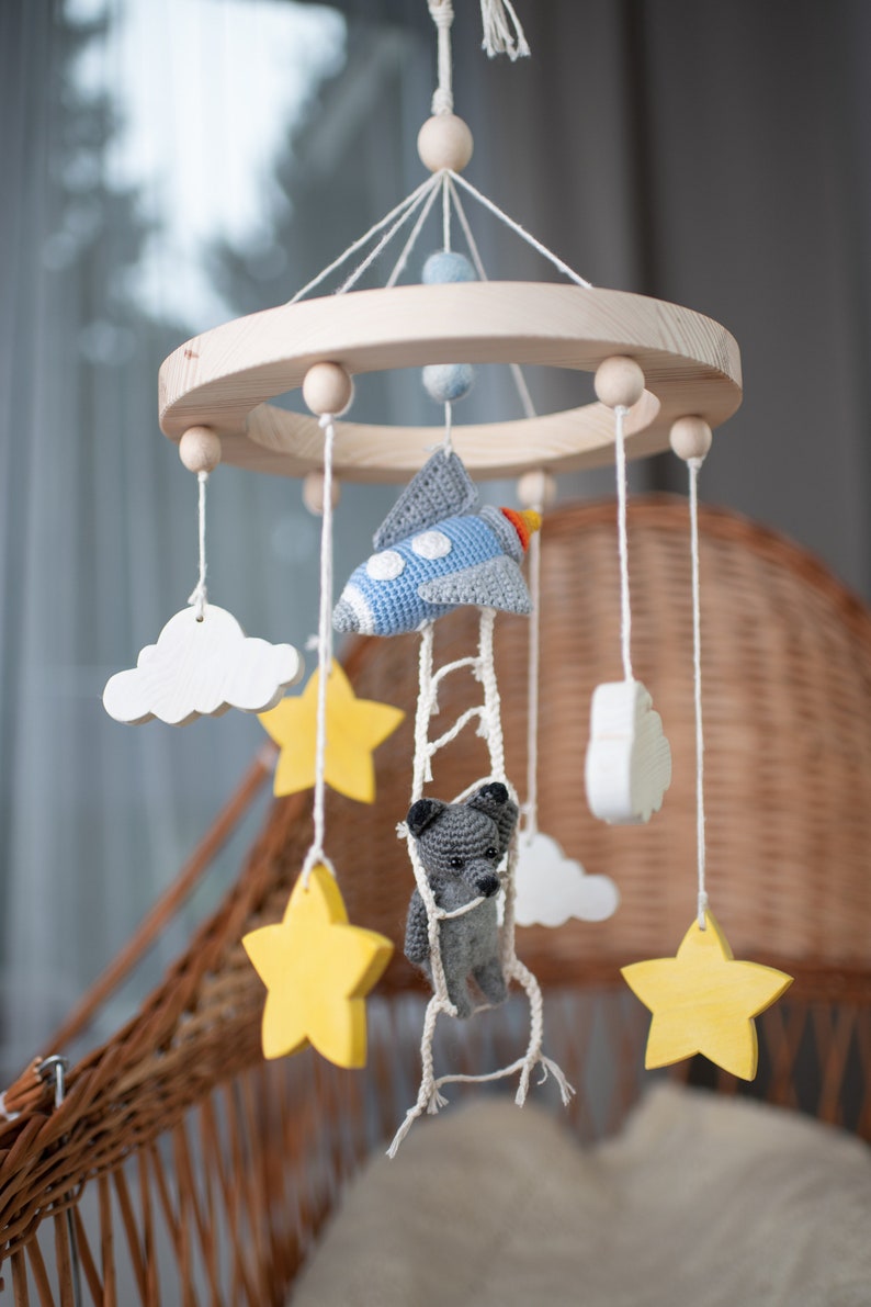 Space Mobile. Animals Mobile. Rocket Mobile. Star Baby Wooden - Etsy