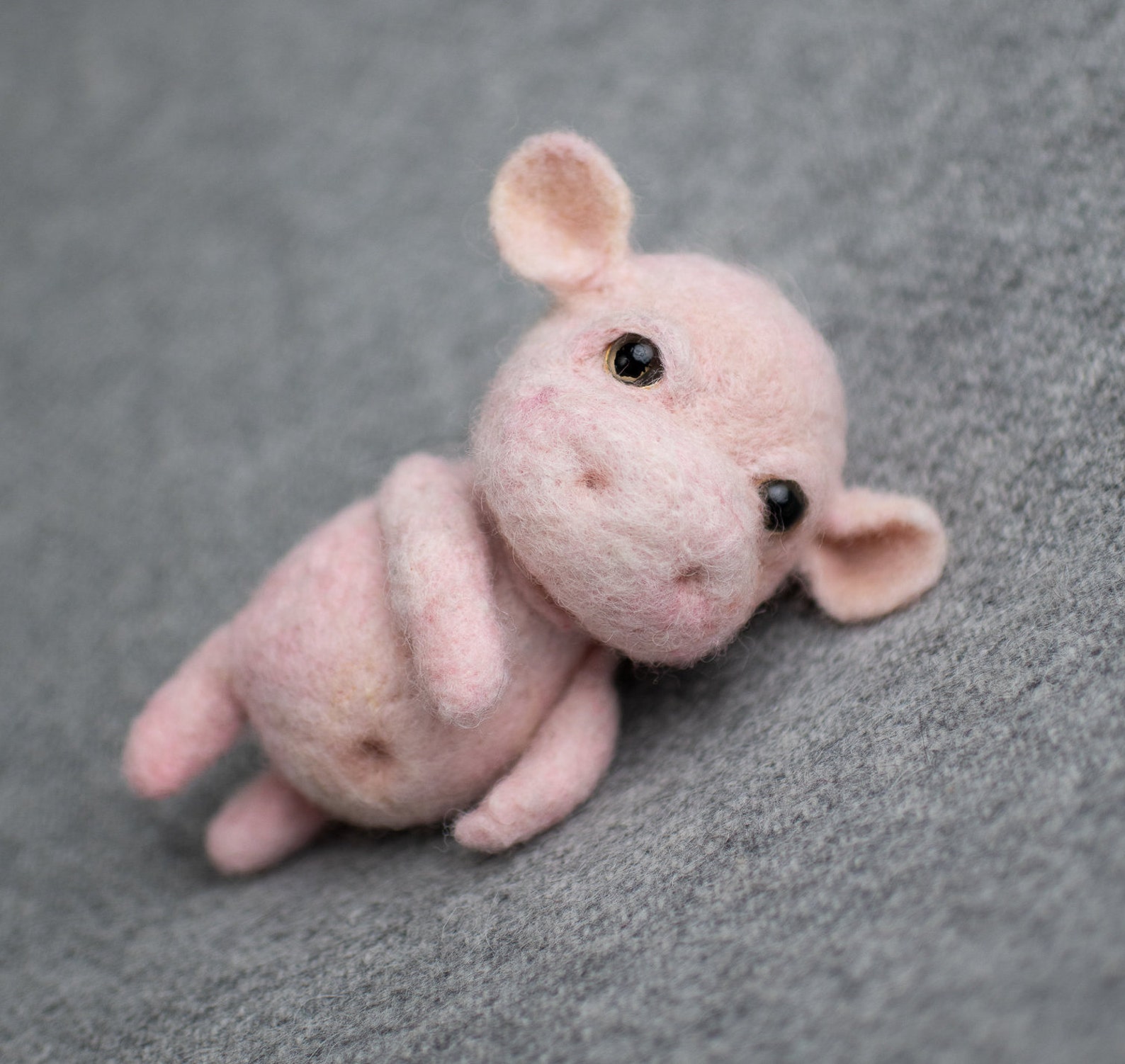 Needle Felted Hippo Newborn Felt Toys Felt Stuffed Animal - Etsy