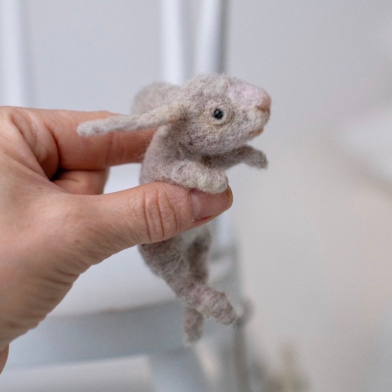 Miniature Artist Rabbit - Etsy UK
