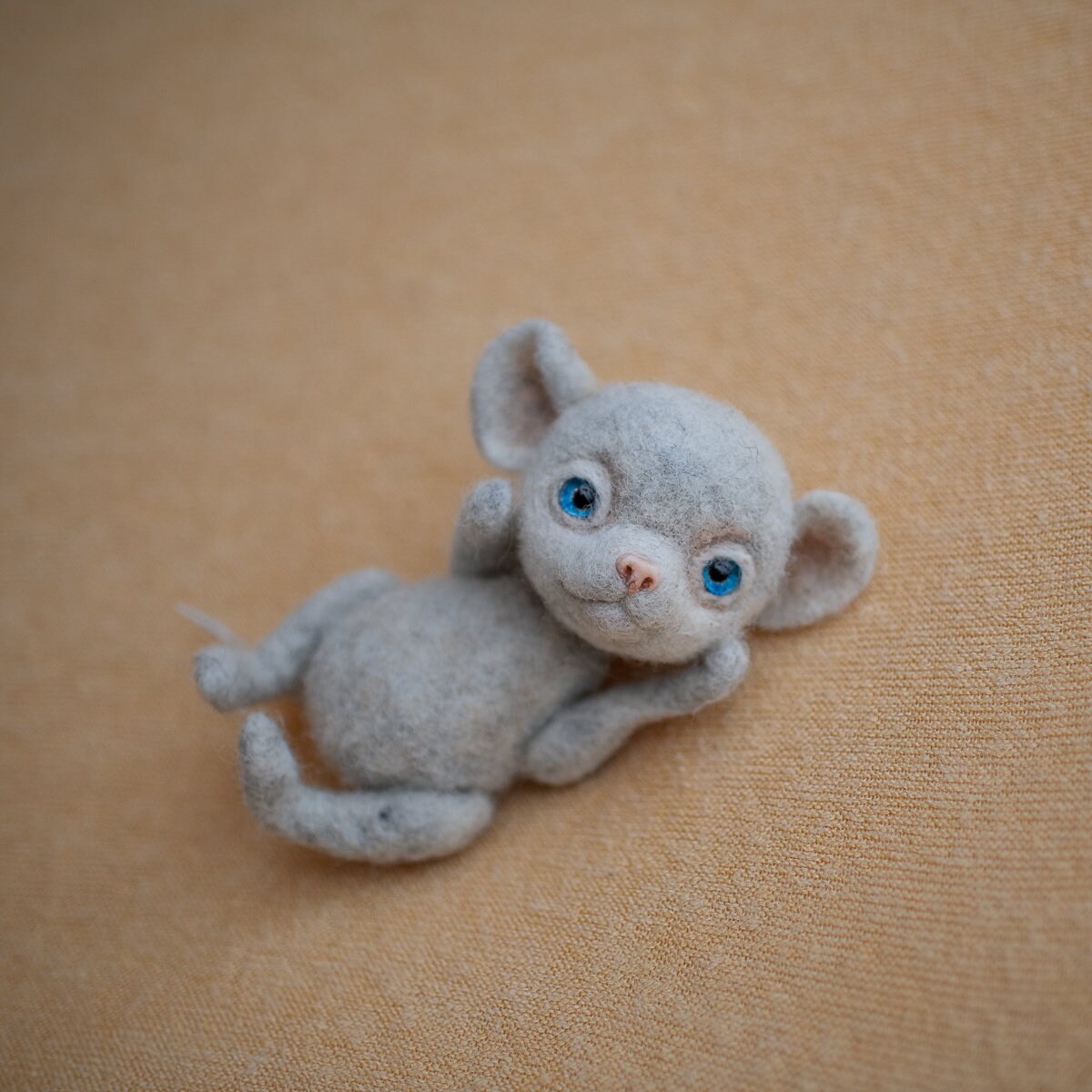 Accessories Children's Photo Props Stuffed animal wool toy mini gray ...