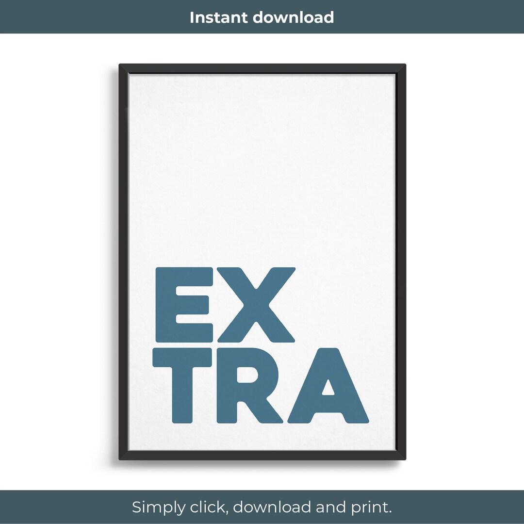 Printable Modern Wall Art / Extra Poster - Etsy