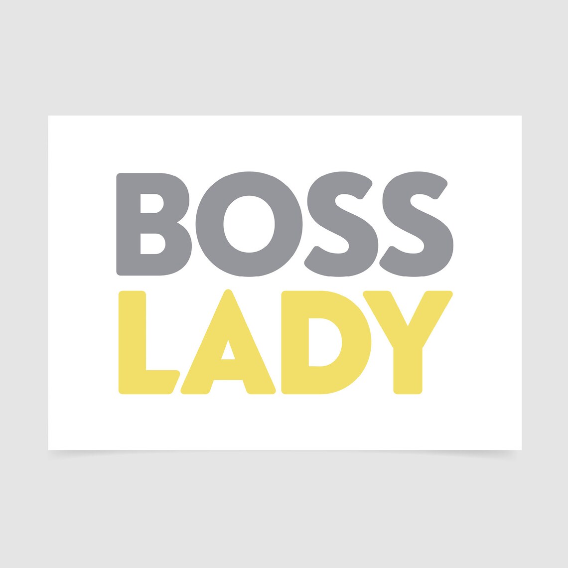 Boss Lady Poster | Printable Modern Wall Art | Digital Download - Etsy UK