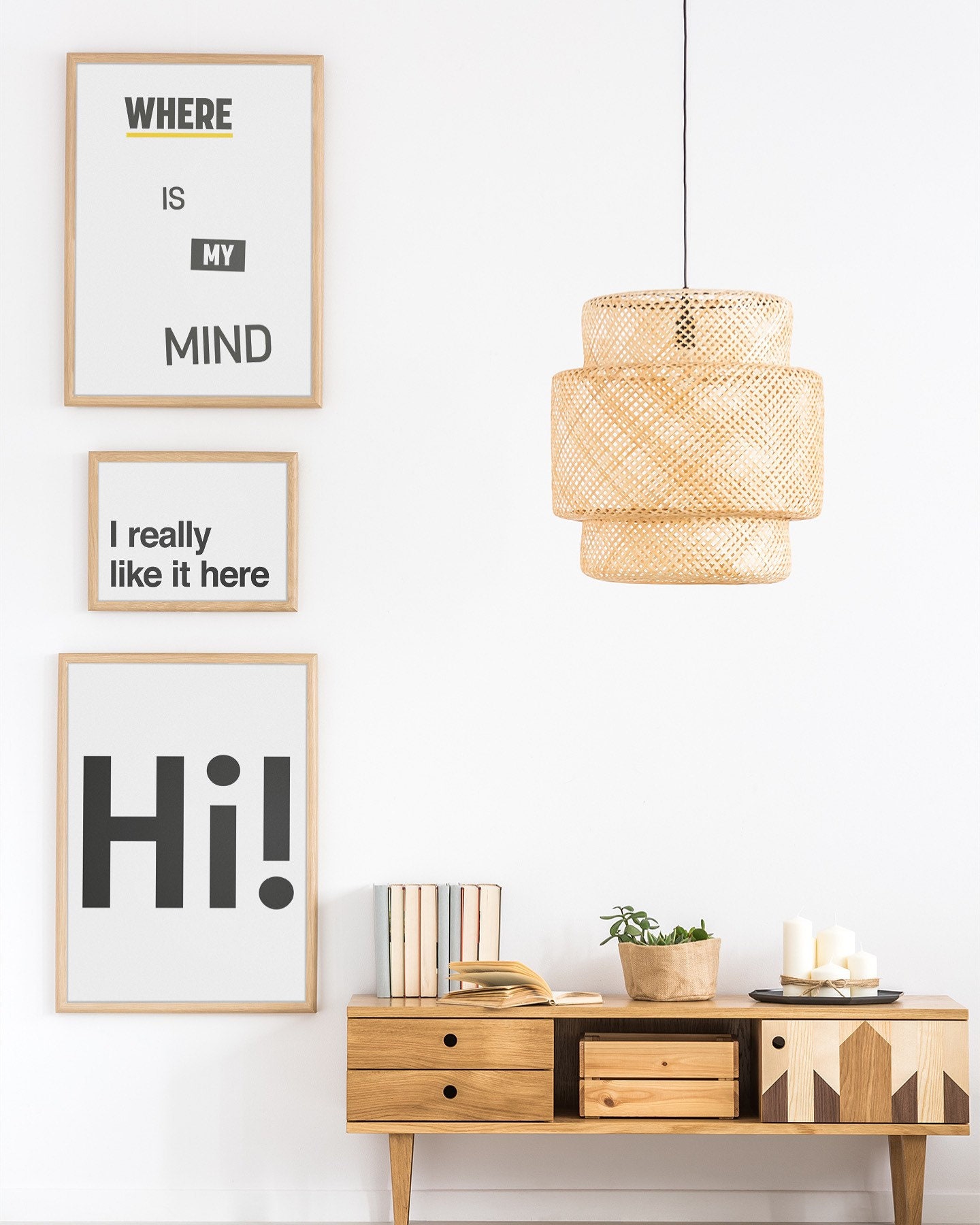 Hi Poster Printable Modern Wall Art - Etsy UK