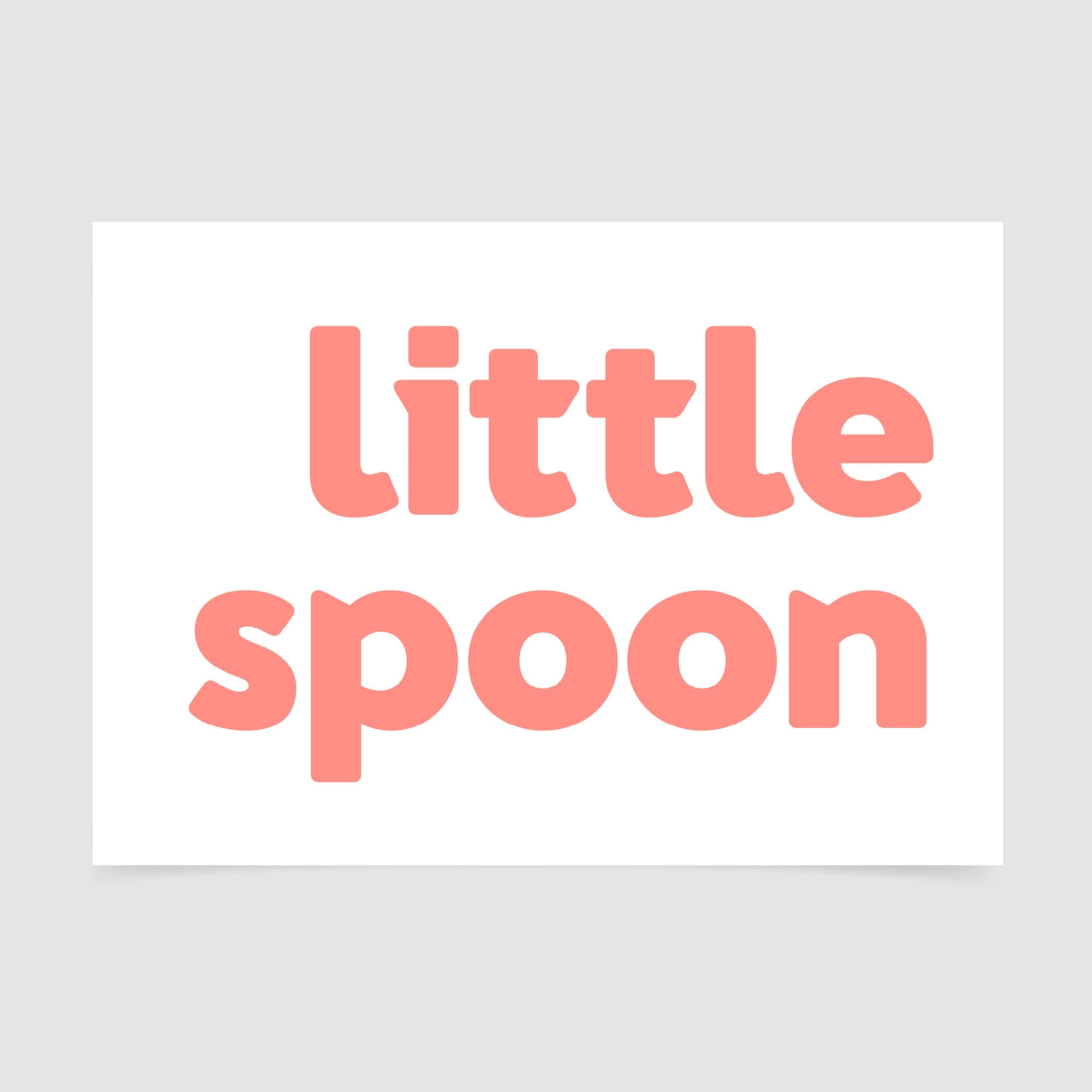 Little Spoon Poster Printable Modern Wall Art - Etsy