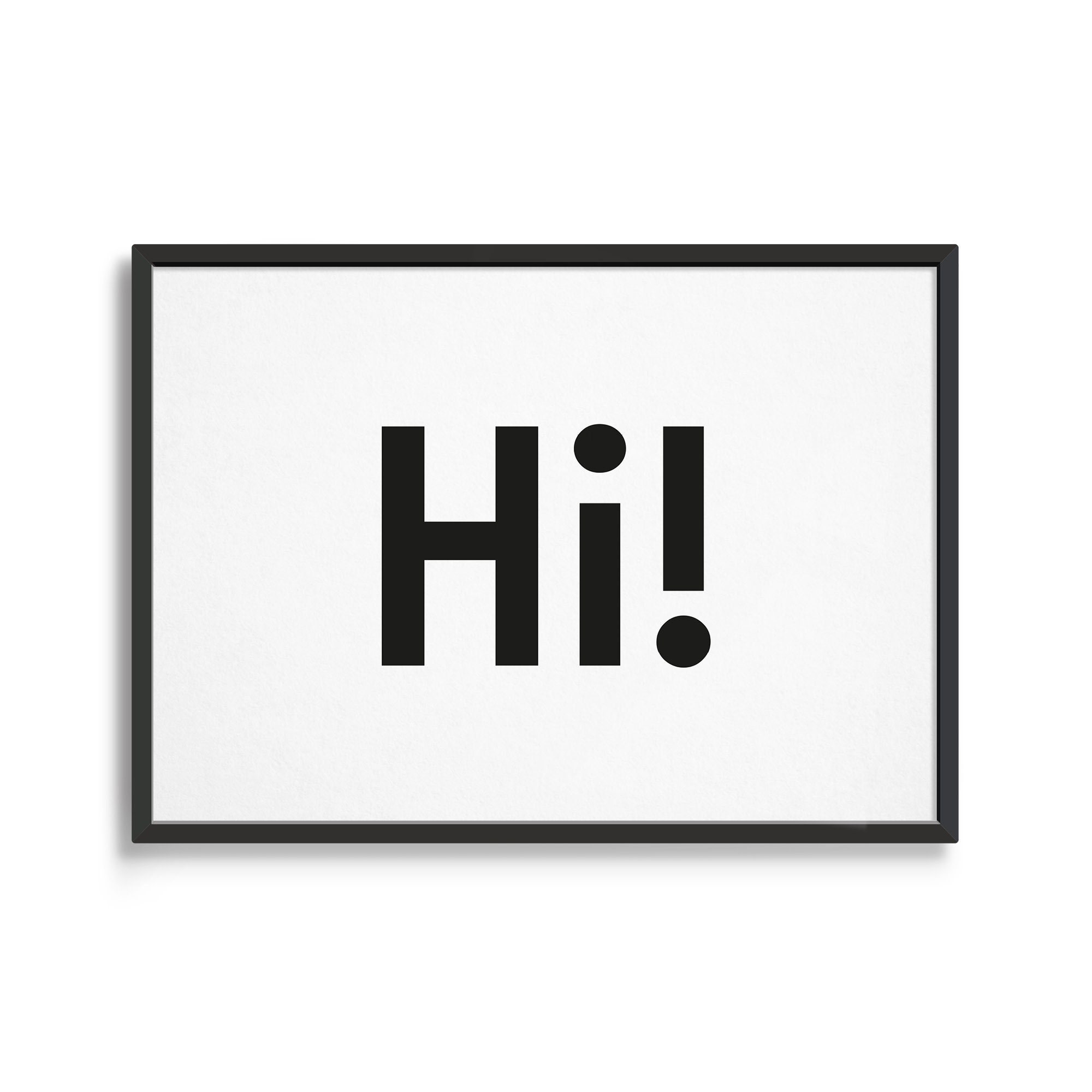 Hi! Poster | Printable Modern Wall Art - Etsy UK