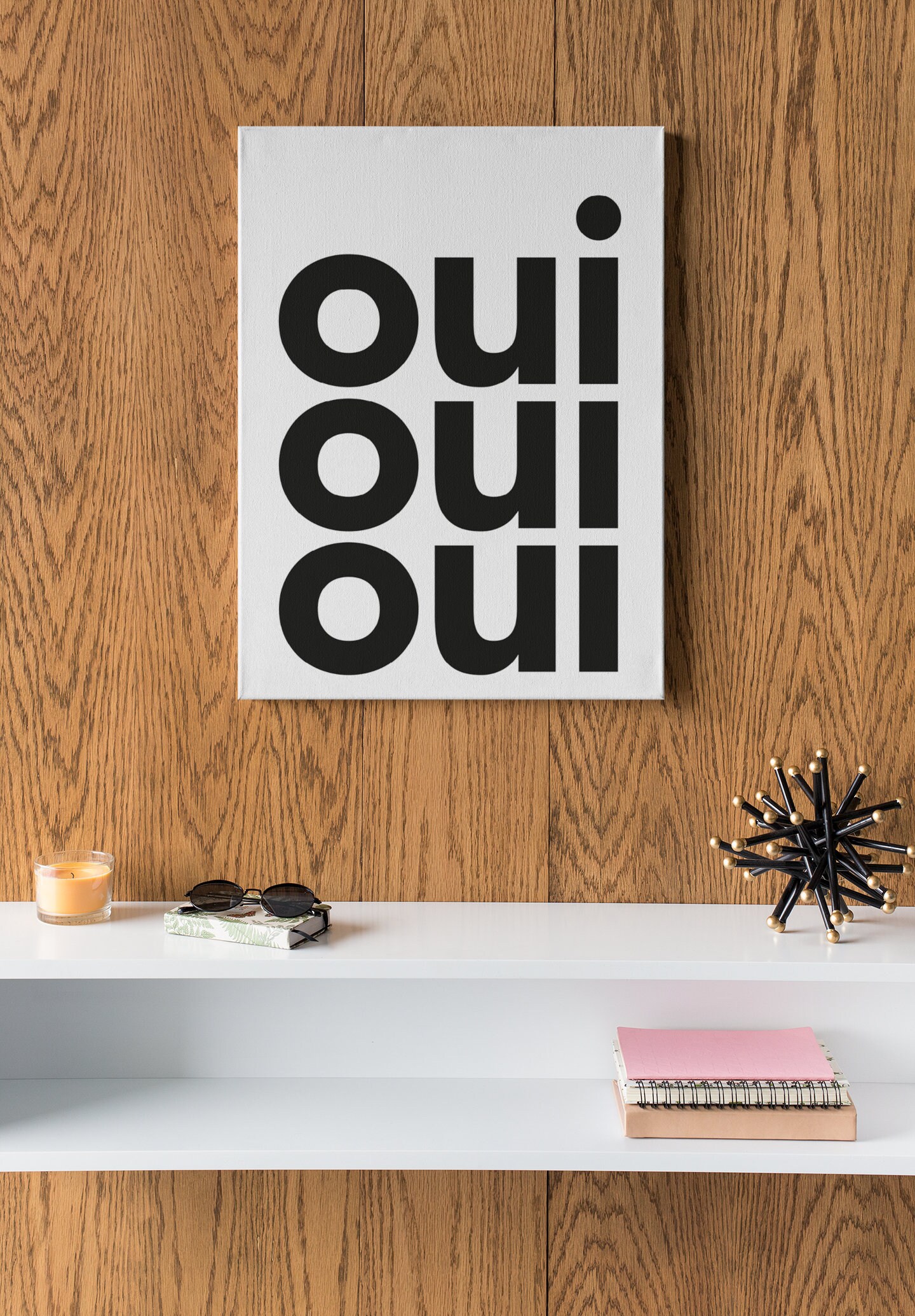 Printable Modern Wall Art / Oui Oui Oui Poster - Etsy