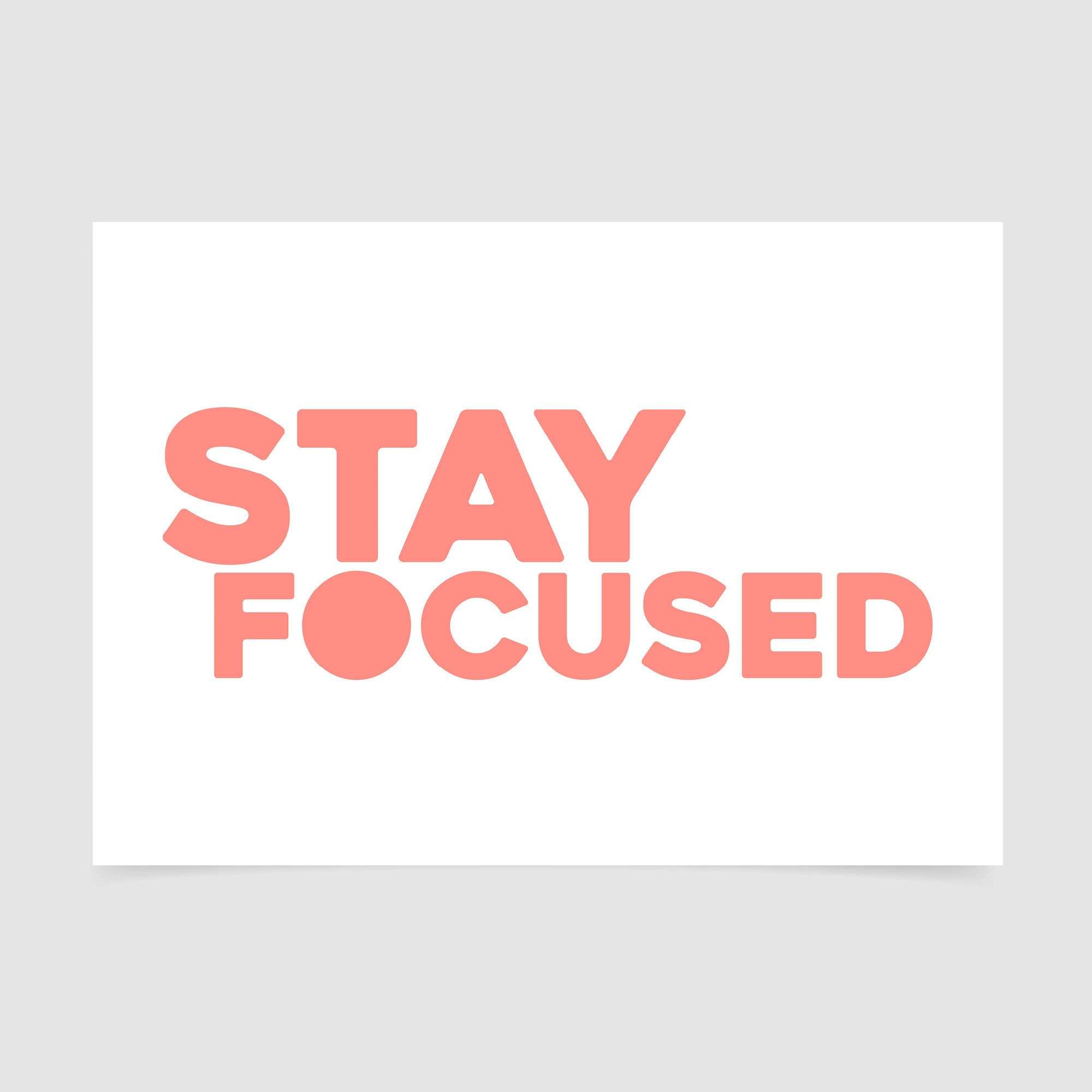 Stay Focused Printed Wall Art Gallery Wall Decor - Etsy